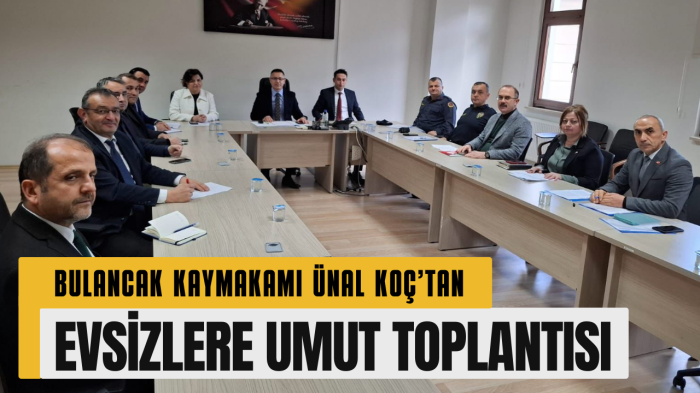 Bulancak Kaymakamı Ünal Koç’tan evsizlere umut toplantısı