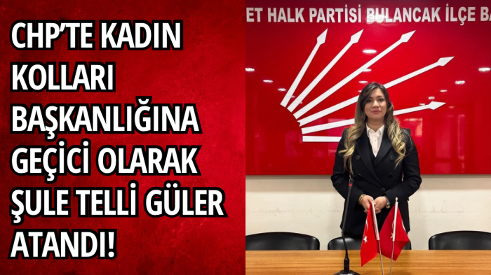 CHP Bulancak Kadın Kolları Başkanlığına geçici olarak Şule Telli Güler ...